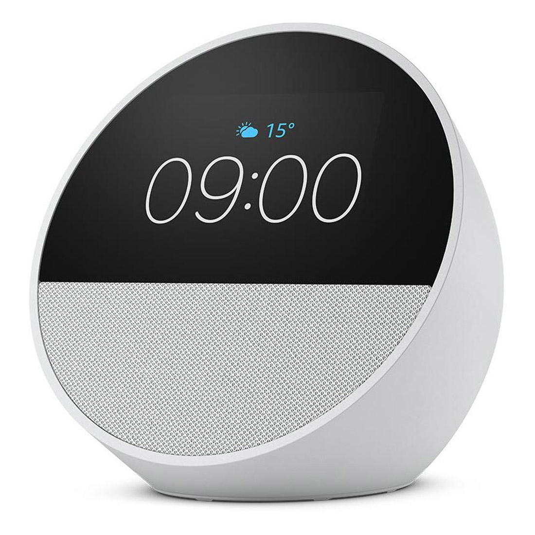 Amazon Echo Spot Smart Alarm Clock with Alexa - Glacier White | Mobileciti