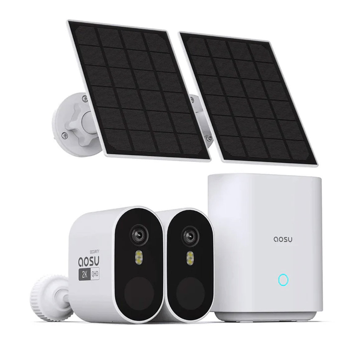 AOSU Outdoor Solar-Powered Security Camera Pro System | Mobileciti