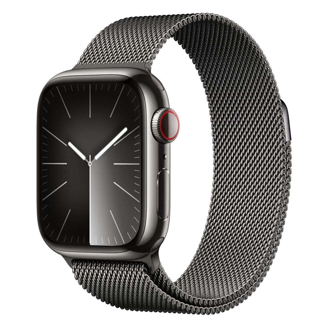 Apple Watch Series 9 GPS + Cellular 41mm Graphite Stainless Steel Case ...