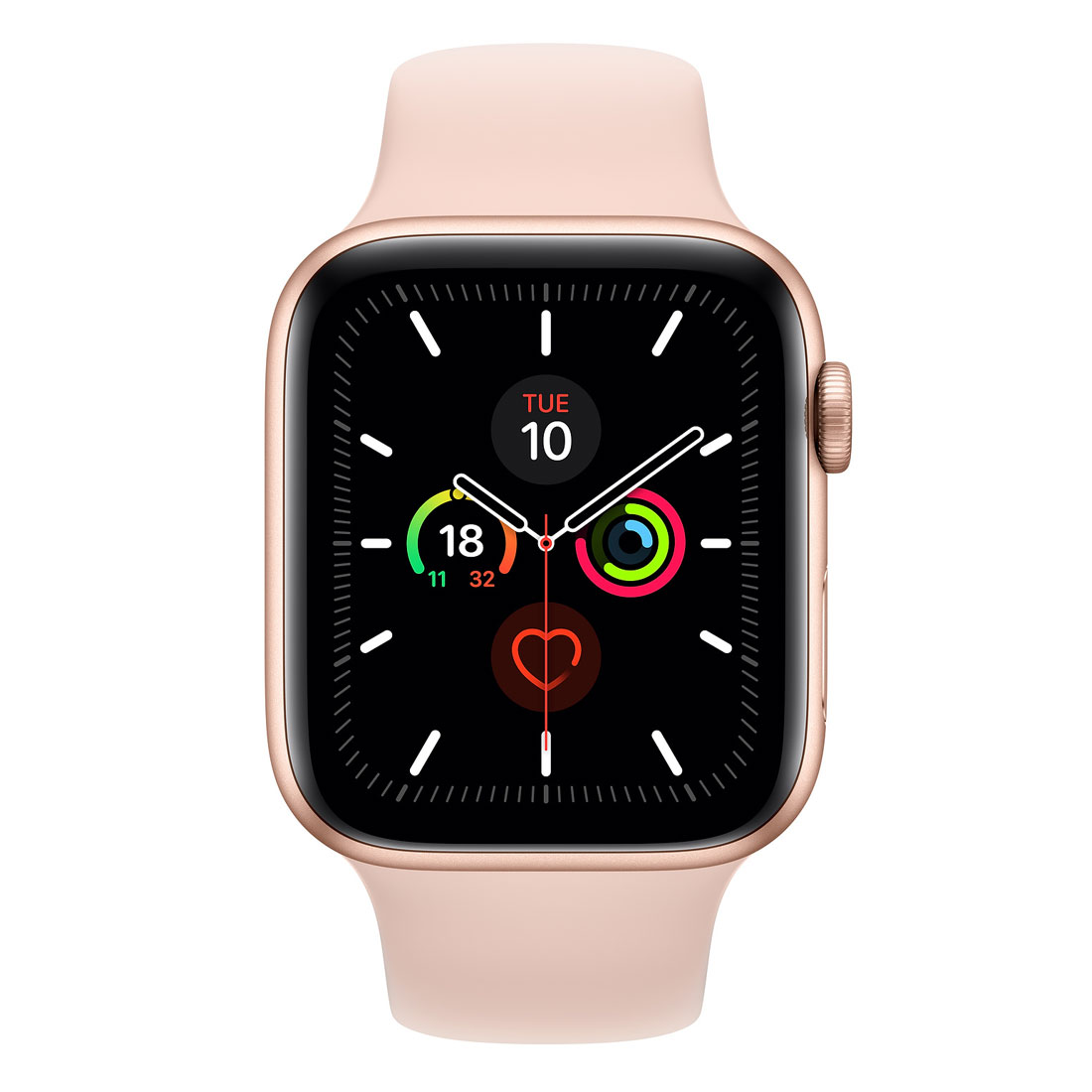Apple Watch 44mm Series 5 GPS + Cellular Gold Aluminum Case w/ Pink ...