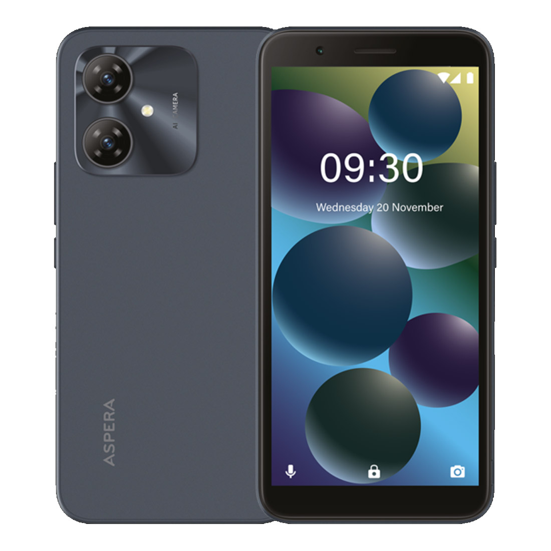 Aspera Chat 4G (Dual Sim, 6'', 64GB/2GB) - Dark Grey | Mobileciti