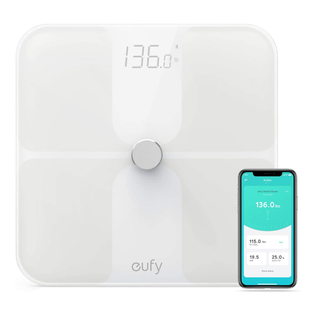 eufy Smart Scale (30 X 30CM, T9140H23) - White | Mobileciti