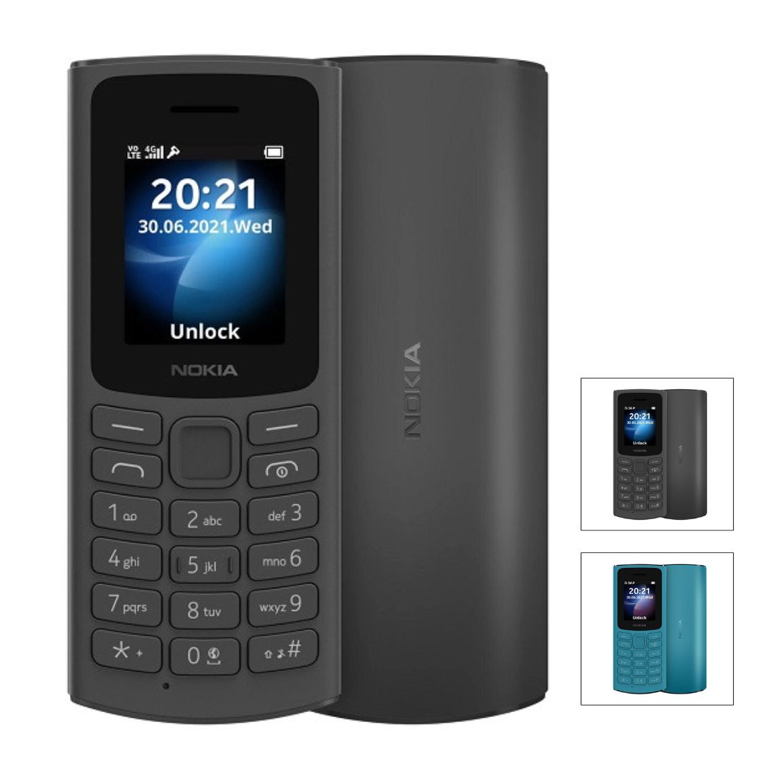 Nokia 105 4G 2023 (Dual Sim, 1.8'', 32GB, Feature Phone) | Mobileciti