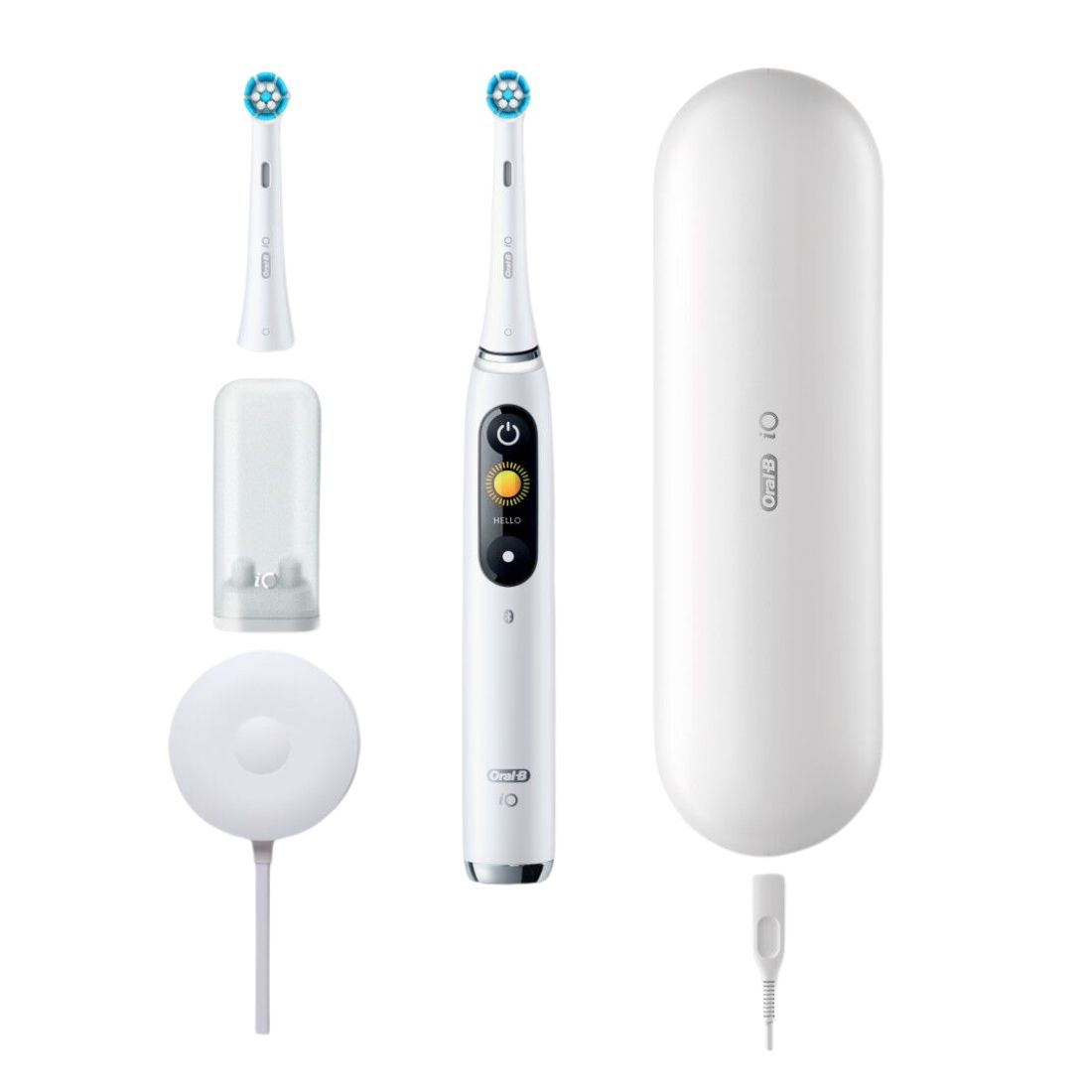 Oral-B iO Series 9 Electric Toothbrush W/ Travel Case - Alabaster White ...