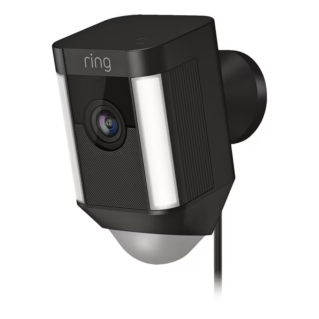 Ring Spotlight Cam Wired Plugged-in HD Security Camera - Black | Mobileciti