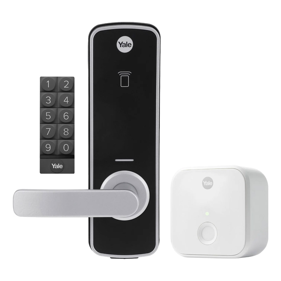 Yale Unity Entrance Lock with Connect Bridge and Keypad - Silver ...